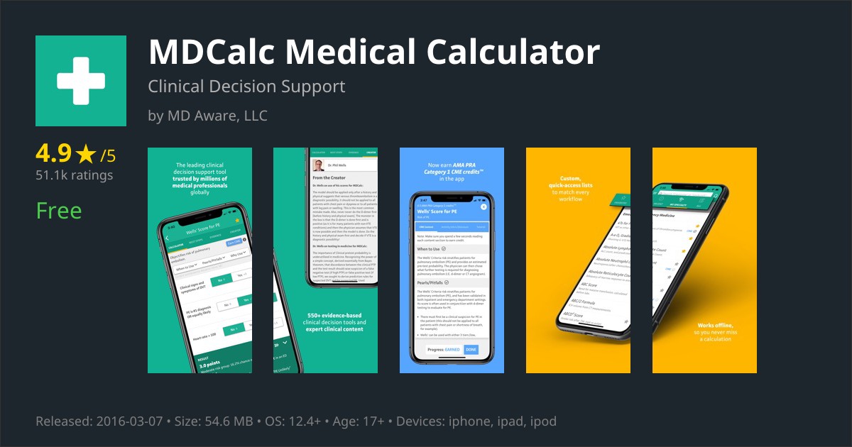 MDCalc Medical Calculator App Reviews – Features, Alternatives & User ...
