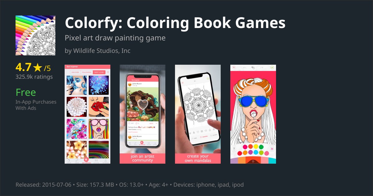 Colorfy app for iPhone — Download