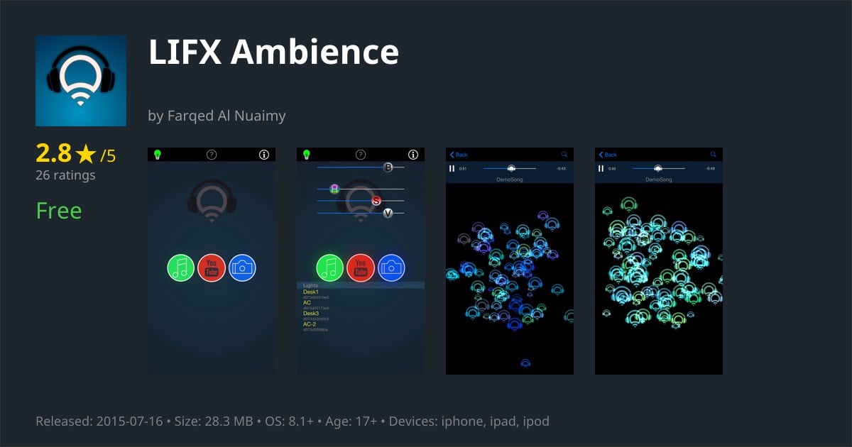LIFX Ambience App Reviews – Features, Alternatives & User Ratings