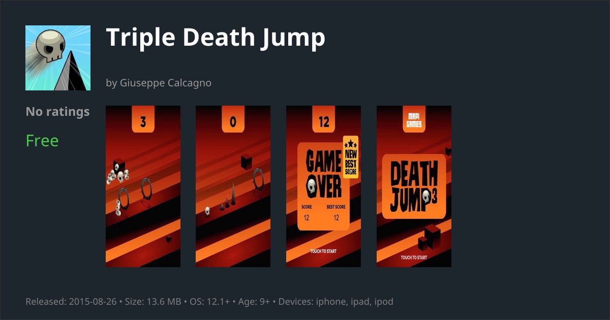 Triple Death Jump game for iPhone — Download