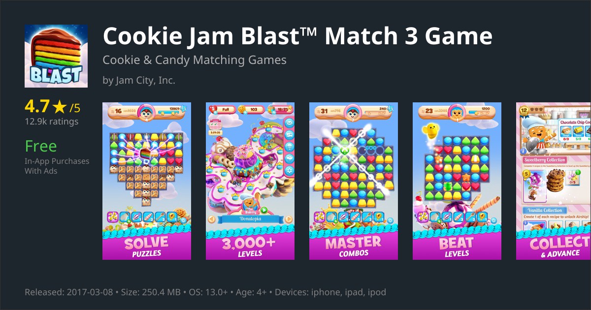 Cookie Jam Blast™ Match 3 Game game for iPhone — Download