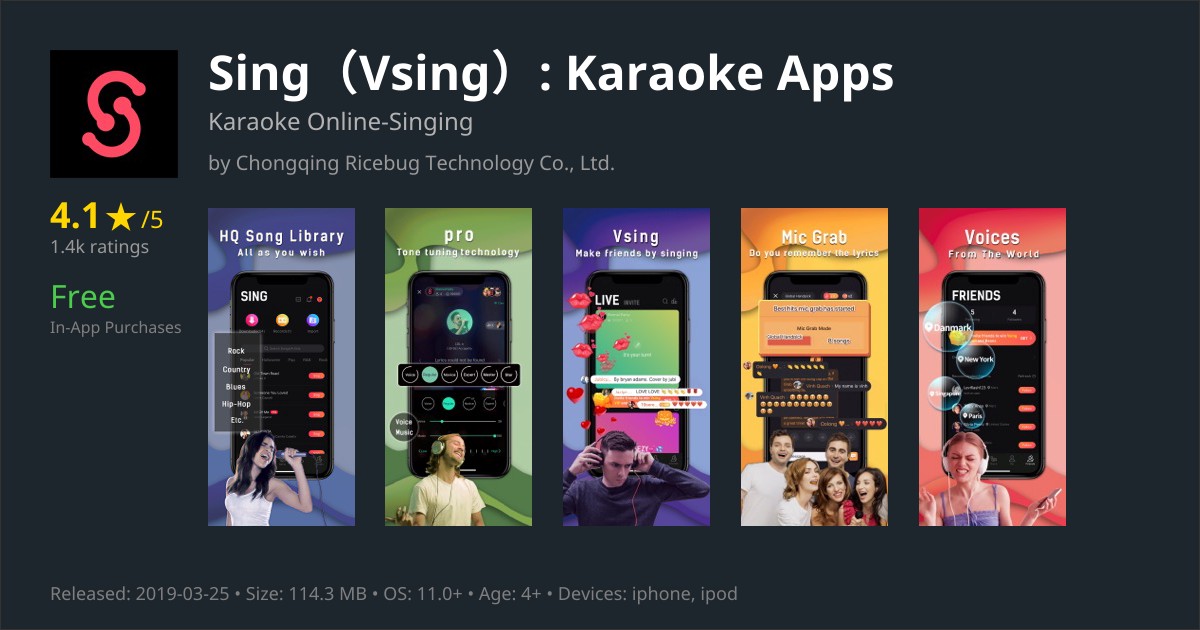 Sing（Vsing） App Reviews – Features, Pricing & User Ratings