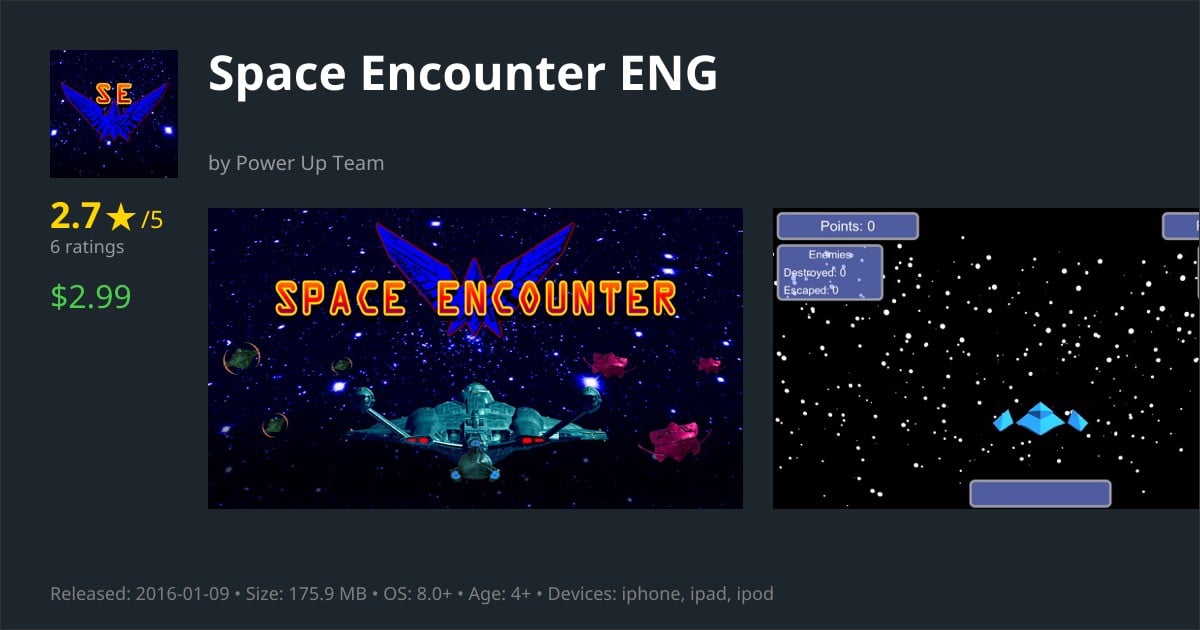 Space Encounter ENG - Space Shooter Game