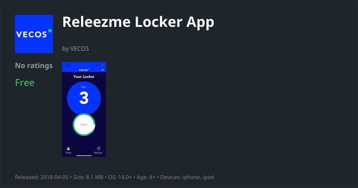 Releezme Locker App App Reviews – Features, Alternatives & User Ratings