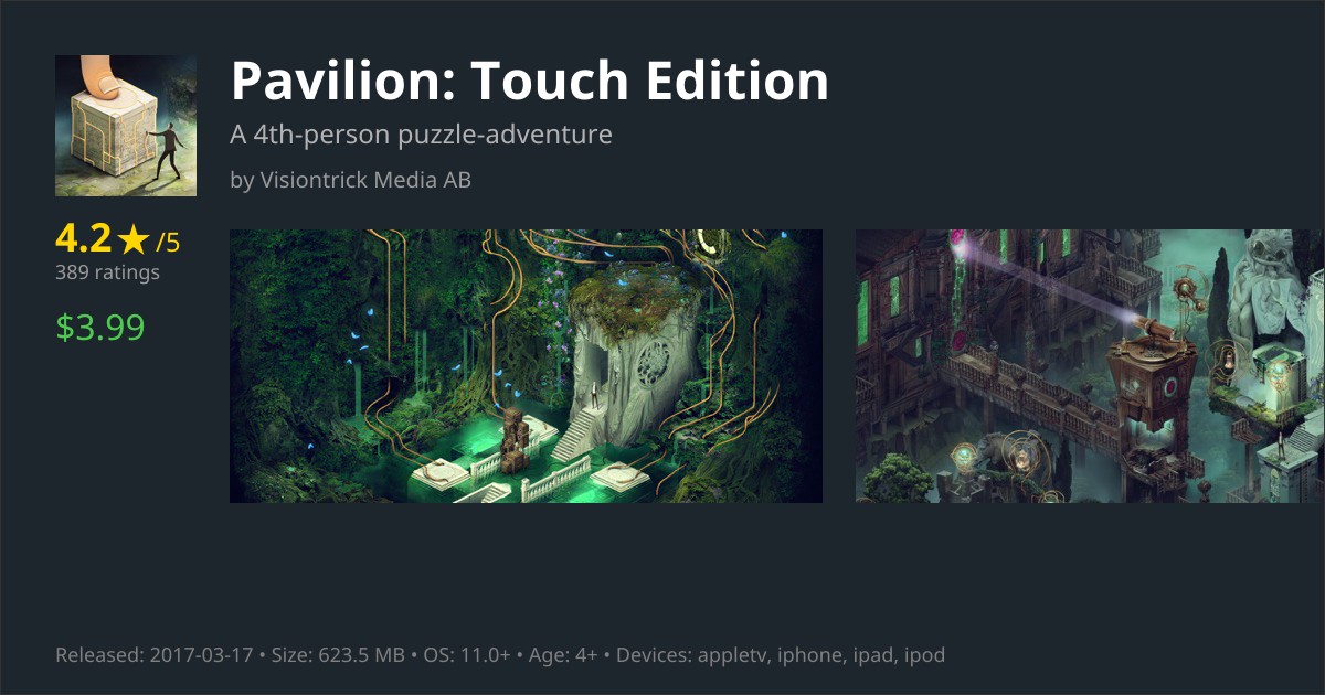Pavilion: Touch Edition - Puzzle Adventure Game