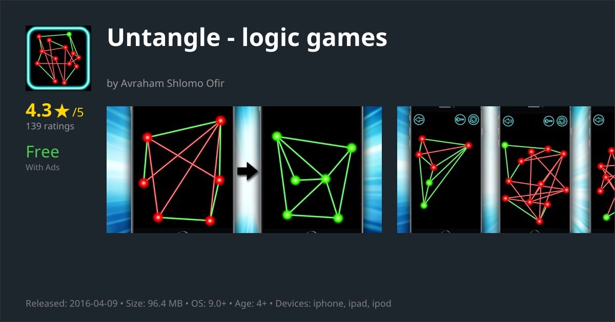 Untangle - Logic Puzzles & Brain Games