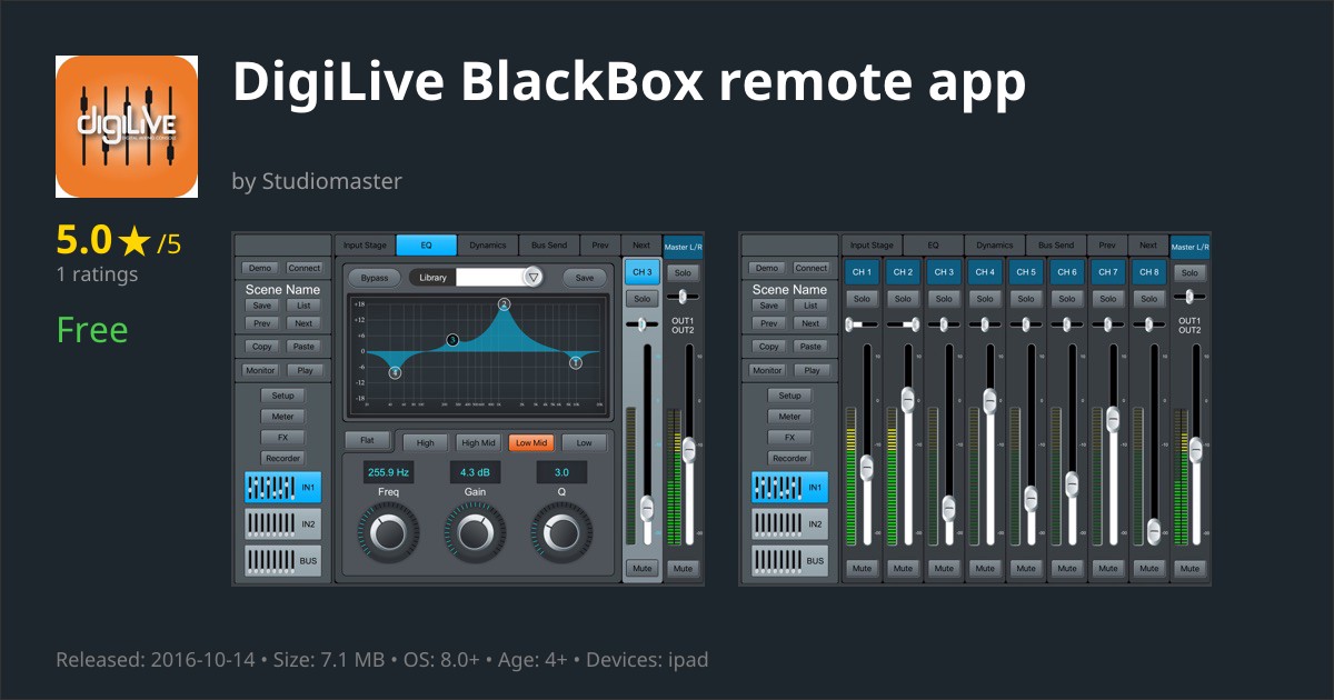 DigiLive BlackBox remote app App for iPad - Download