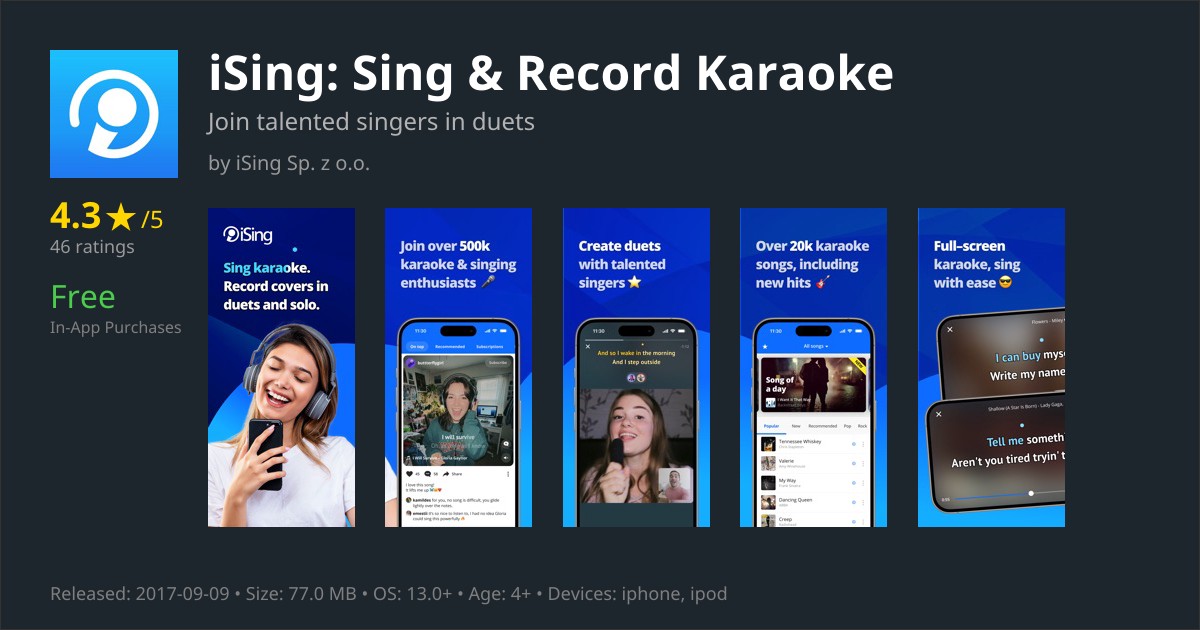 iSing App Reviews – Features, Pricing & User Ratings