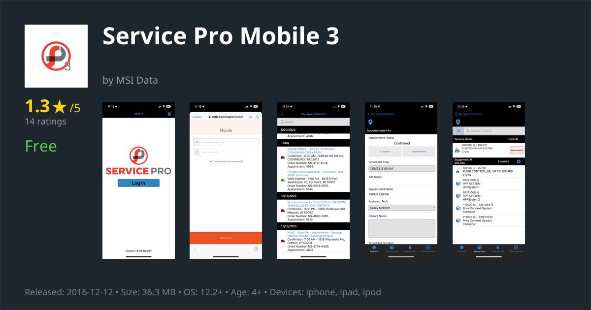 Service Pro Mobile 3 App Reviews – Features, Alternatives & User Ratings