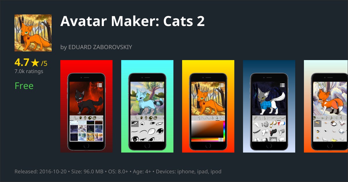 Avatar Maker: Cats 2 - Cat Avatar Creator