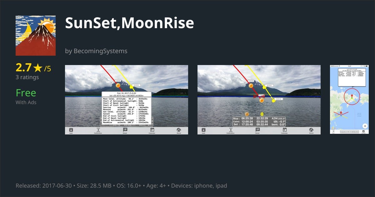 SunSet,MoonRise App Reviews – Features, Alternatives & User Ratings