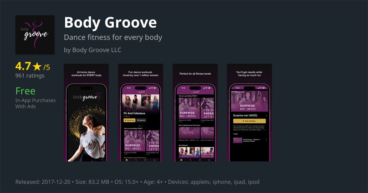Body Groove app for iPhone — Download