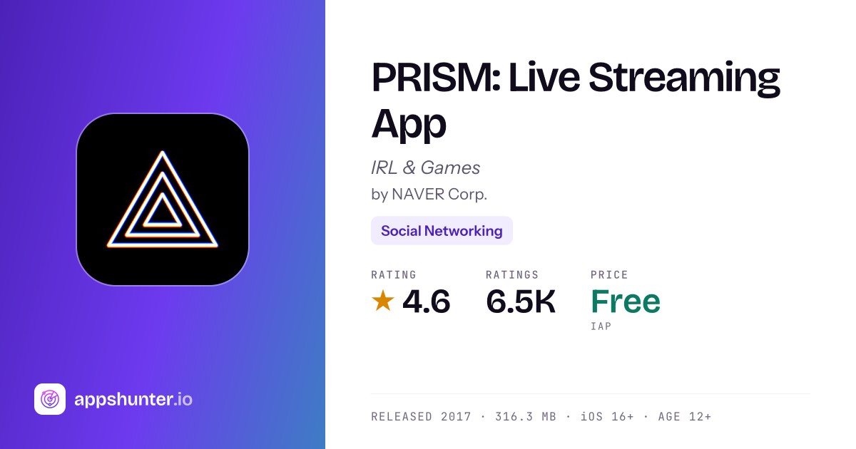 PRISM app for iPhone — Download