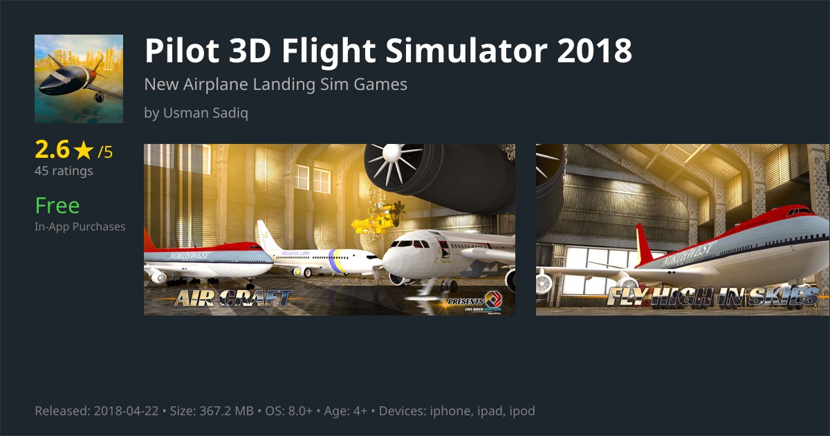 Pilot 3D Flight Simulator 2018 Game Reviews – Features, Pricing & User ...