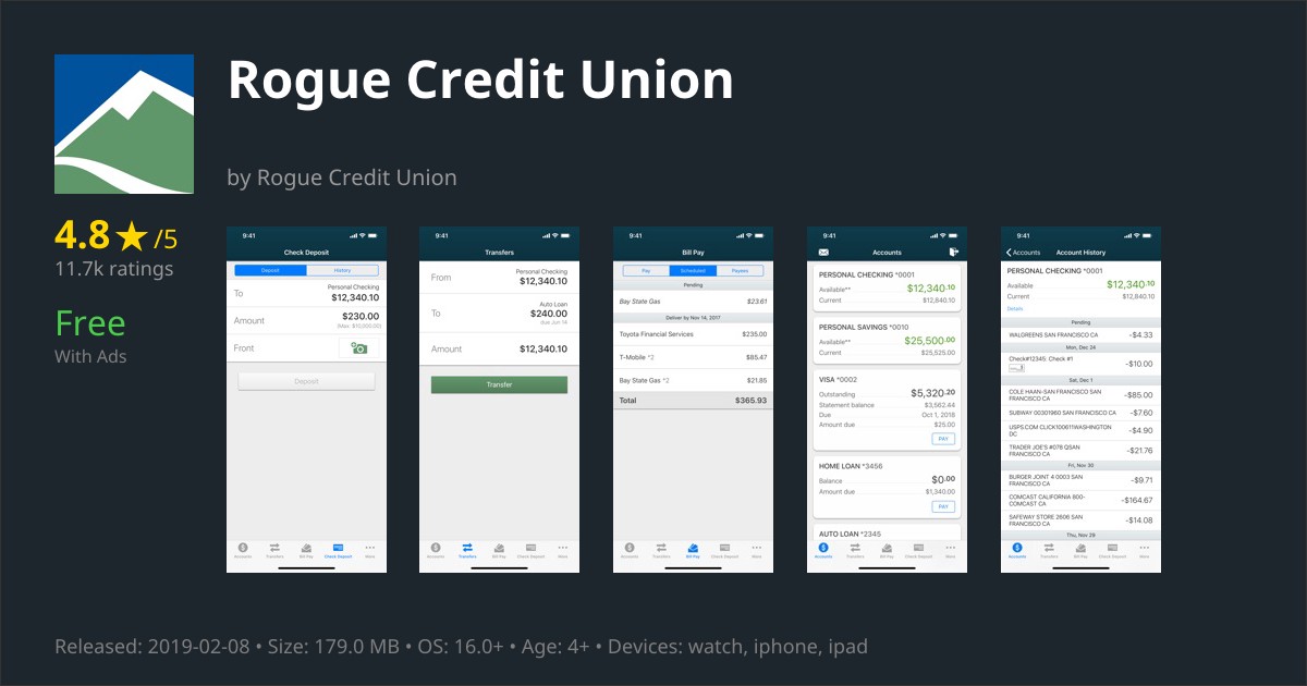 Rogue Credit Union App Reviews – Features, Alternatives & User Ratings