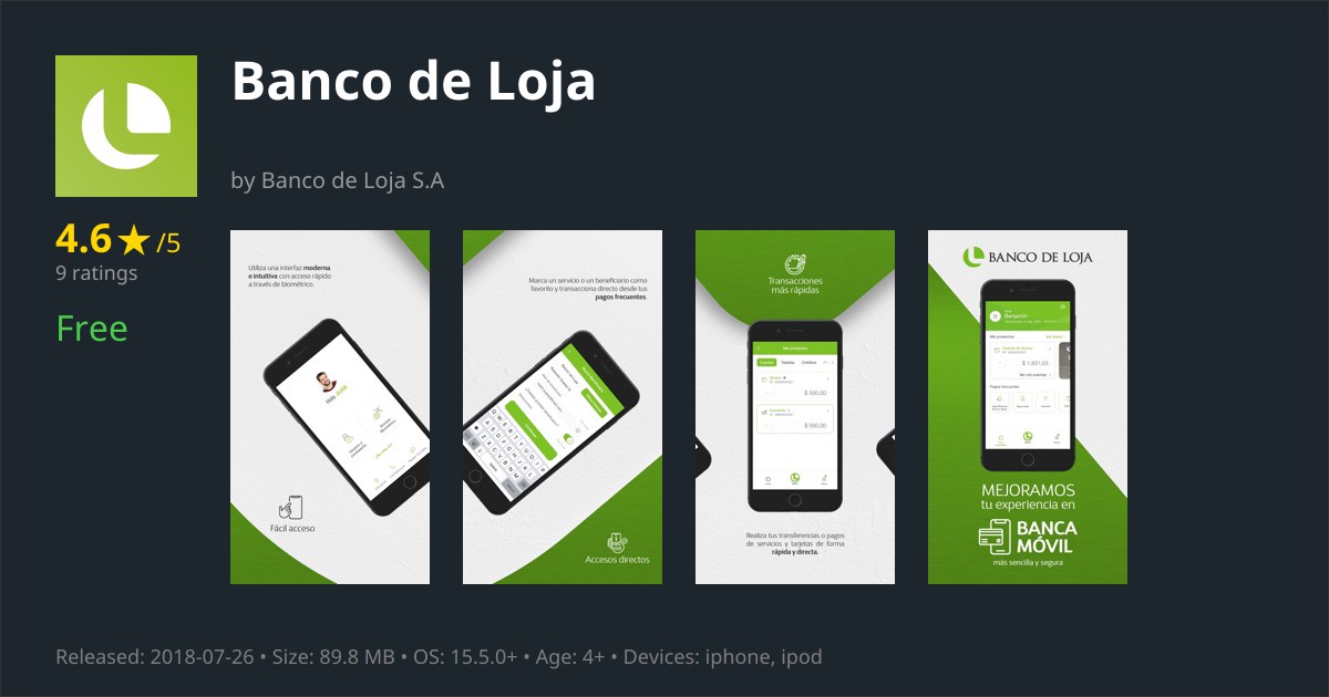 Banco de Loja App Reviews – Features, Alternatives & User Ratings