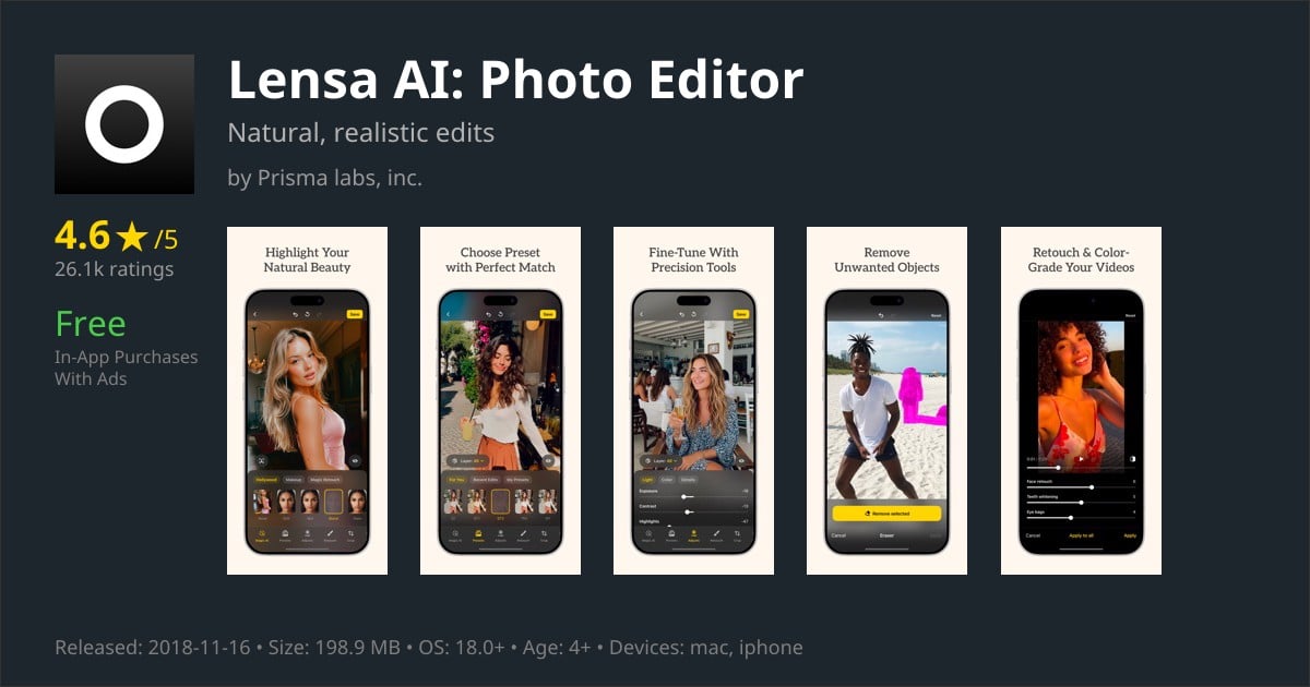 Lensa AI App Reviews – Features, Pricing & User Ratings