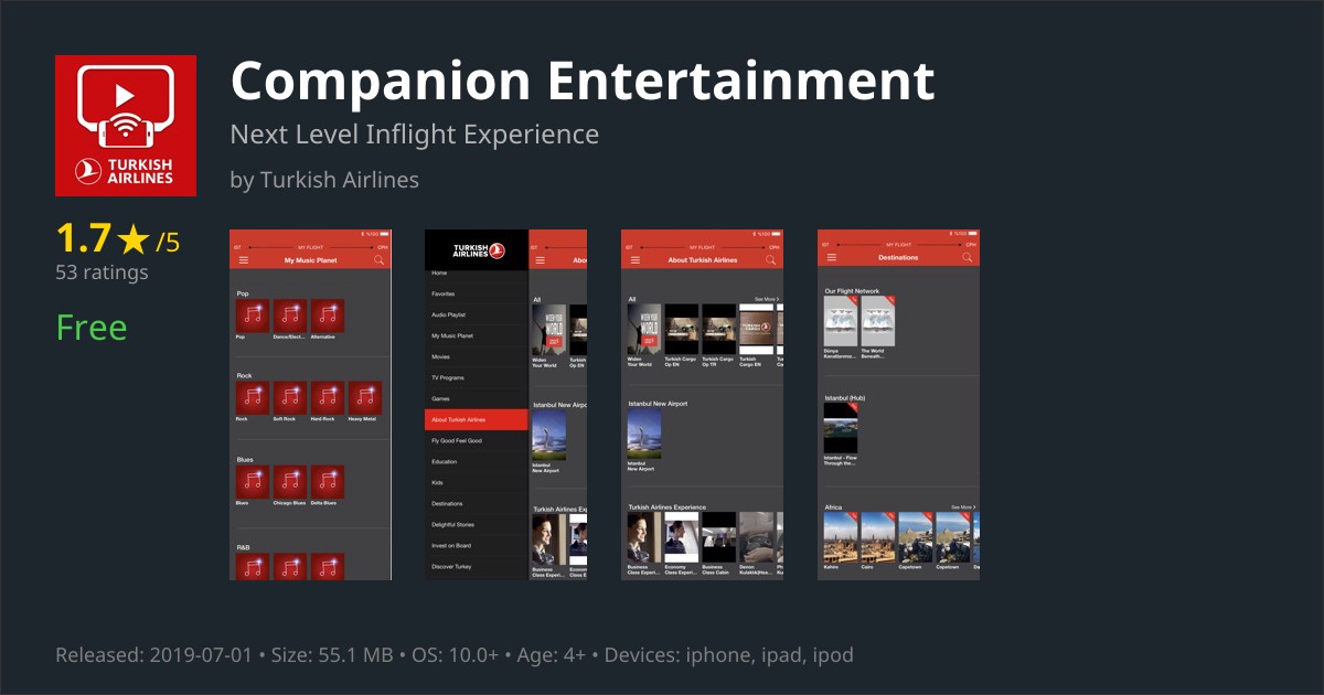 Companion Entertainment app