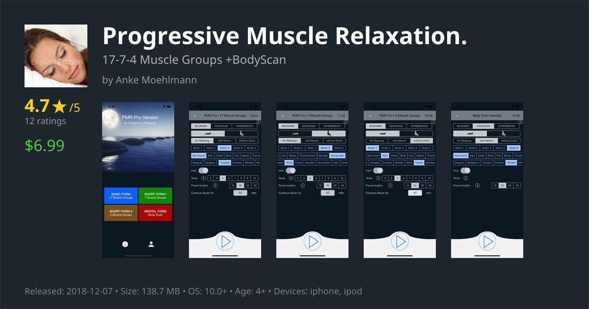 Progressive Muscle Relaxation. app for iPhone — Download
