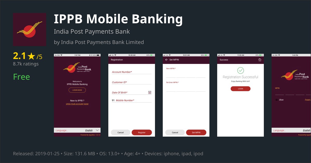 IPPB Mobile Banking - India Post Payments Bank App