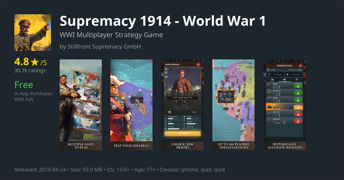 Supremacy 1914 - WWI Strategy Game