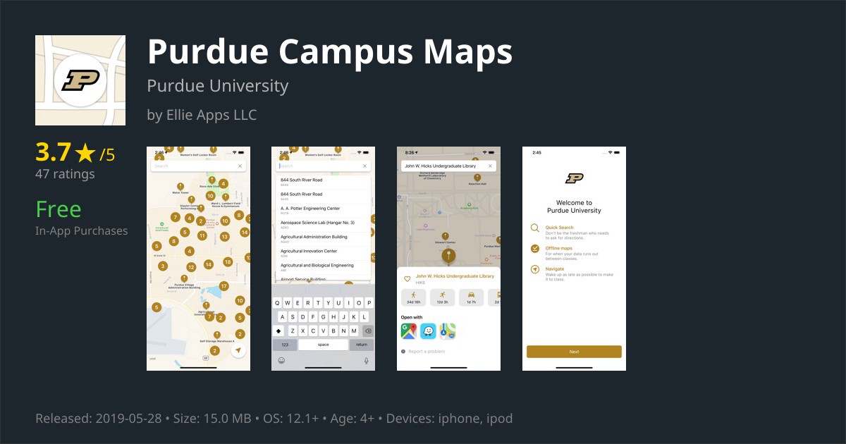Purdue Campus Maps App Reviews – Features, Pricing & User Ratings