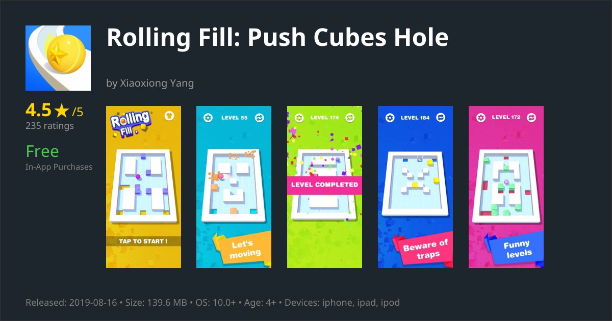 Rolling Fill Game Reviews – Features, Pricing & User Ratings