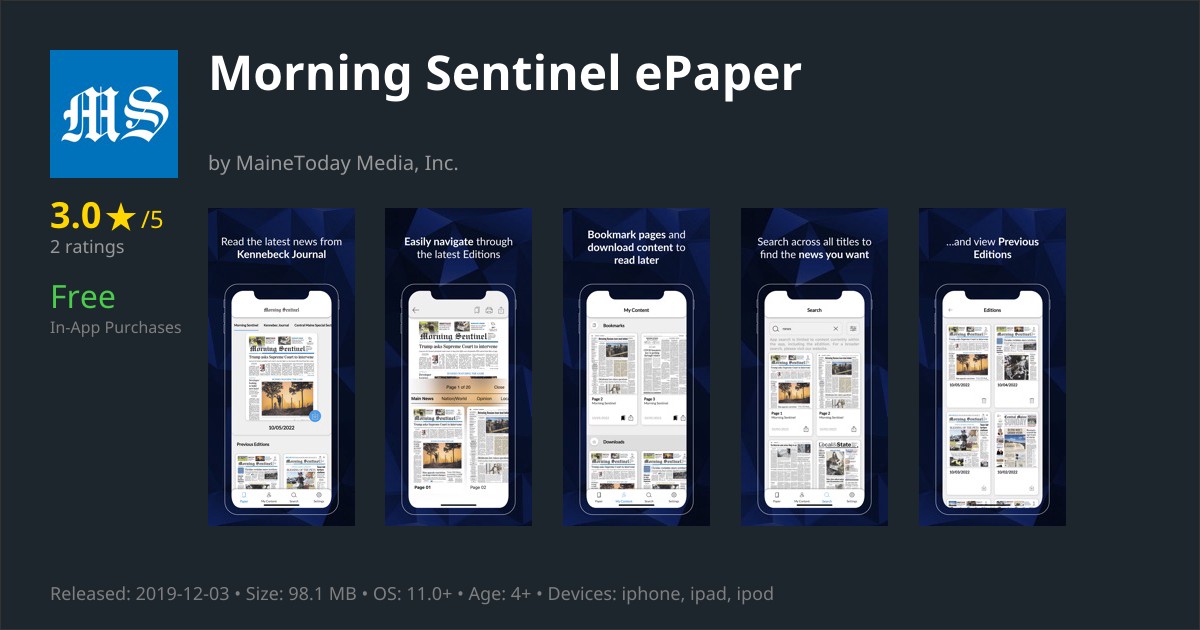 Morning Sentinel ePaper App Reviews – Features, Pricing & User Ratings