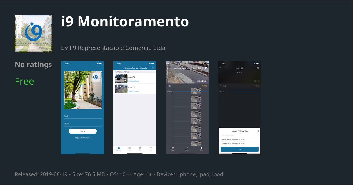 i9 Monitoramento App for iPhone - Download