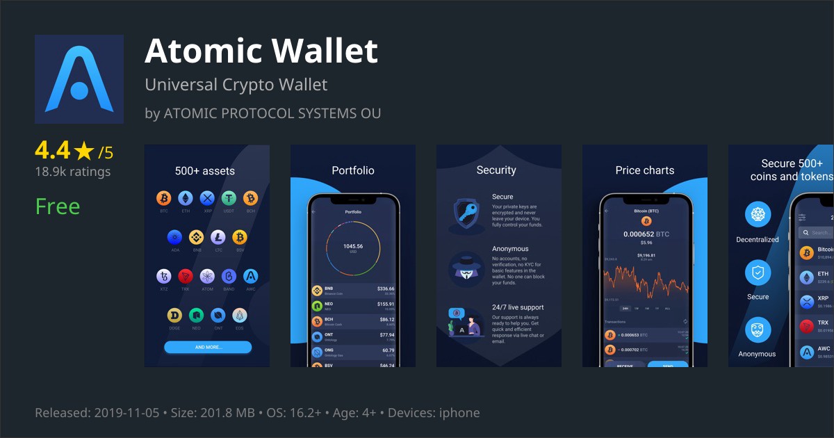 Atomic Wallet - Crypto Wallet, Bitcoin, Ethereum