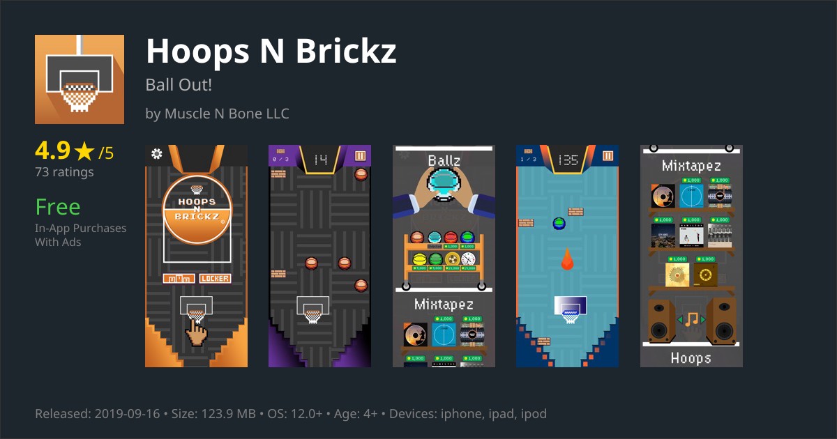 Hoops N Brickz - Ball Catching Game