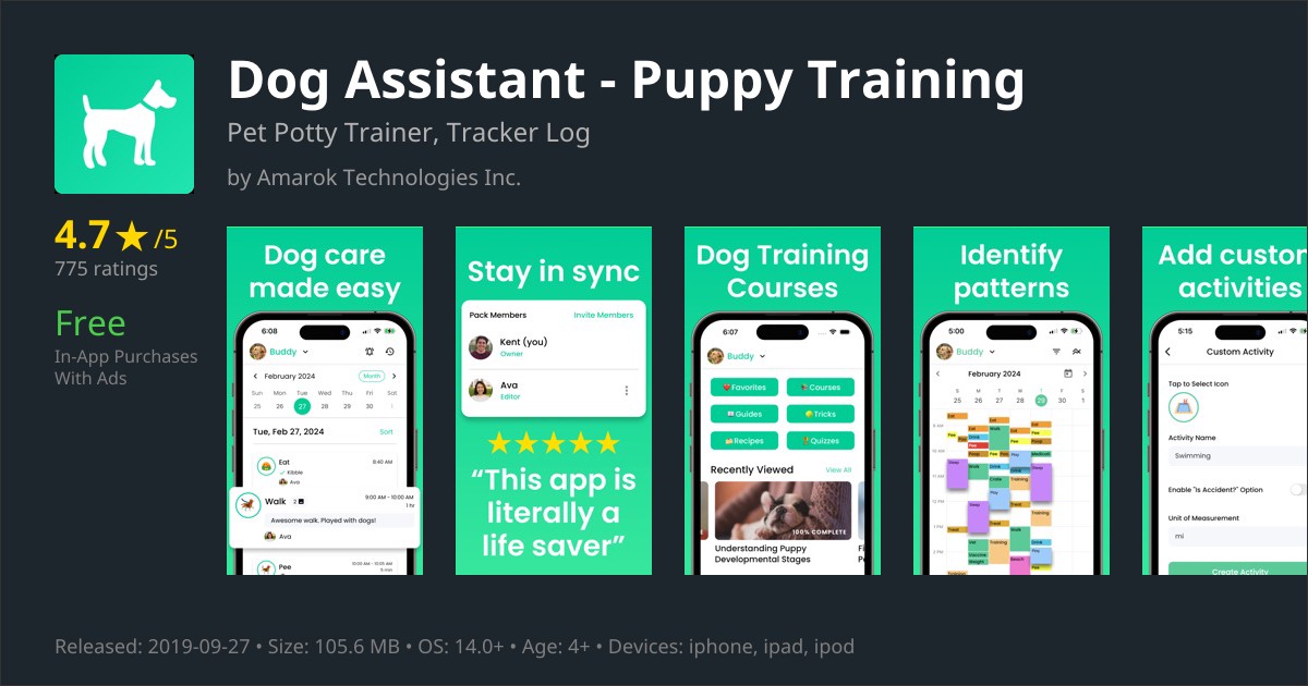 Dog Assistant app for iPhone — Download