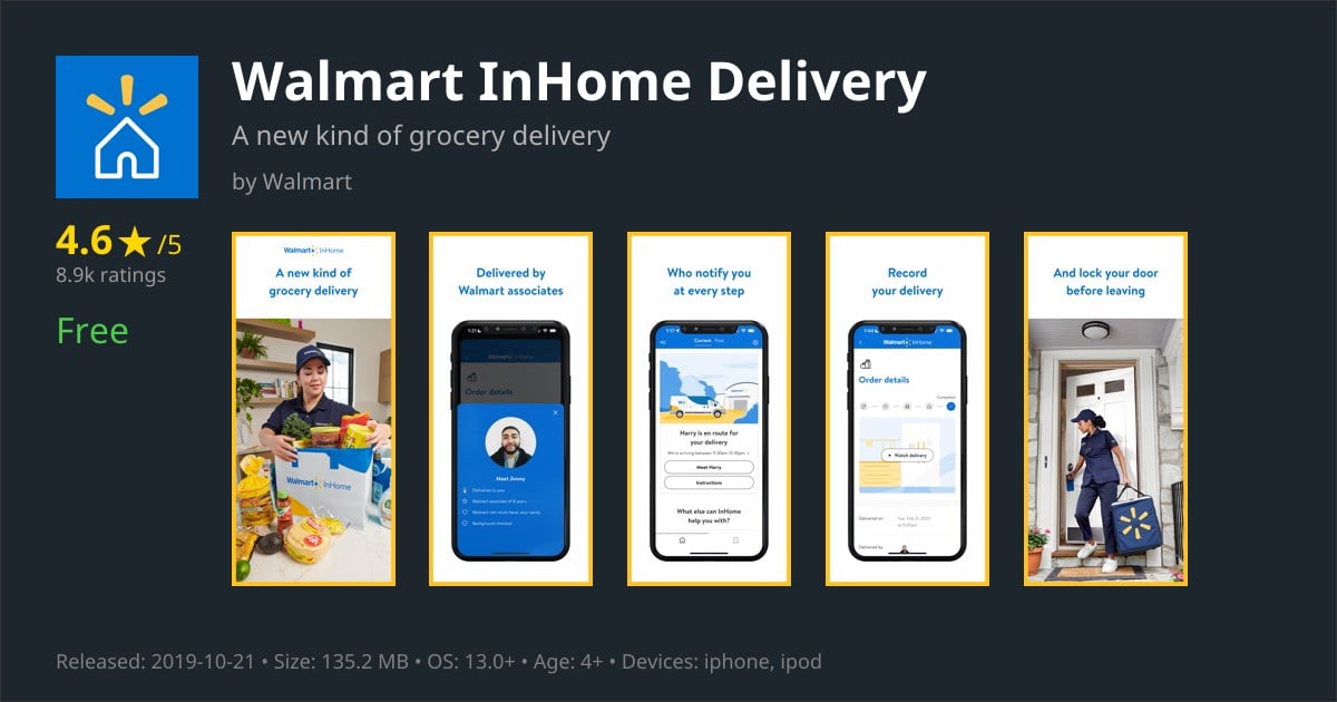 Walmart InHome Delivery app