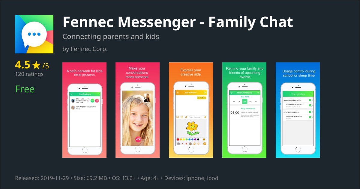 Fennec Messenger - Family Chat, Video Calls, Safety