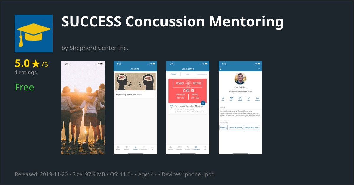 SUCCESS Concussion Mentoring App Reviews – Features, Alternatives ...