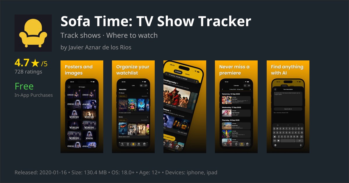 Sofa Time app for iPhone — Download