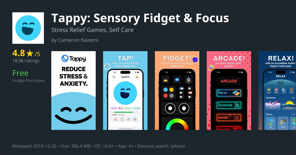 Tappy: Fidget, Focus & Stress Relief App