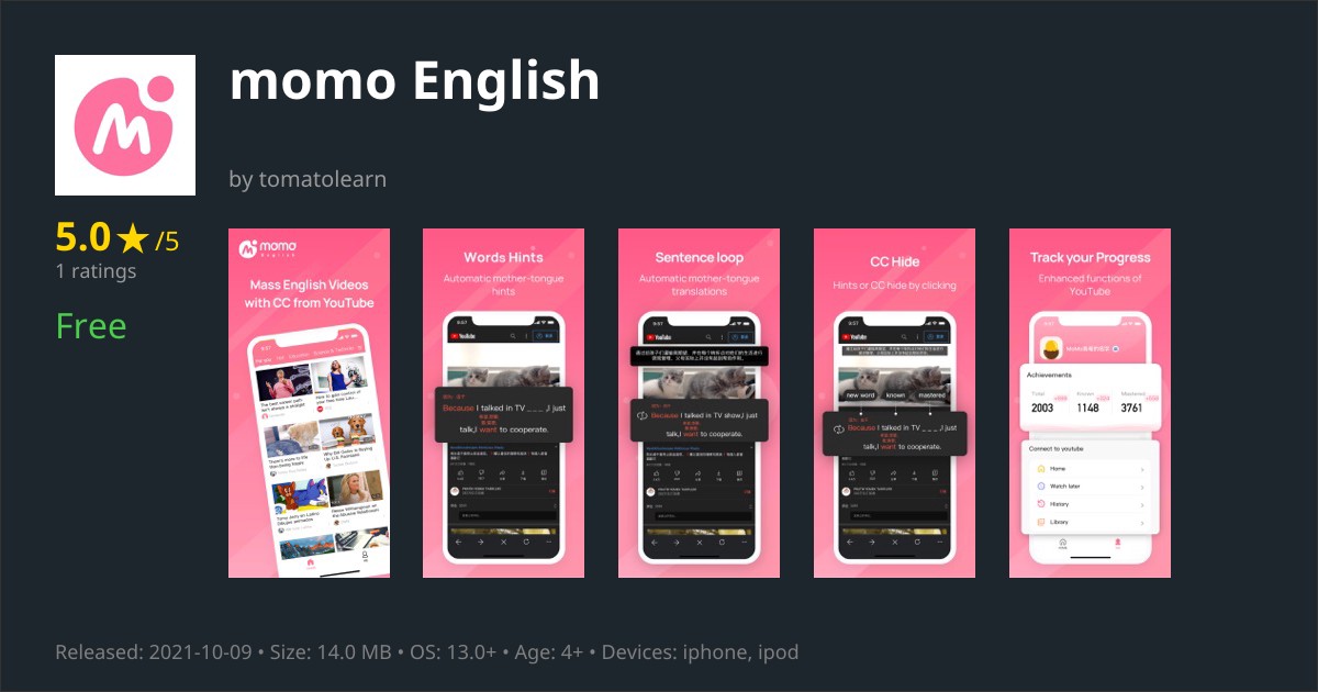 momo English App Reviews – Features, Alternatives & User Ratings