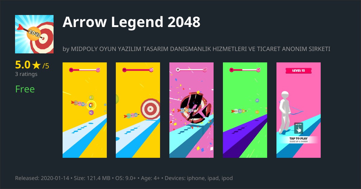 Arrow Legend 2048 Game Reviews – Features, Alternatives & User Ratings