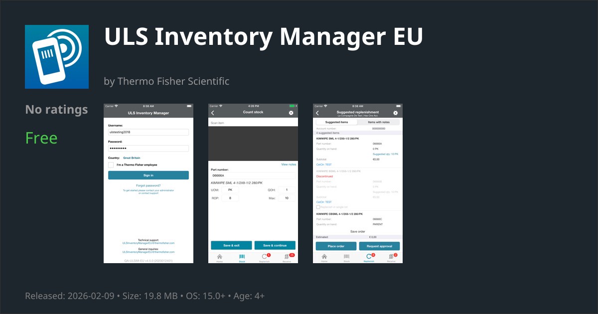 ULS Inventory Manager EU App Reviews – Features, Alternatives & User ...