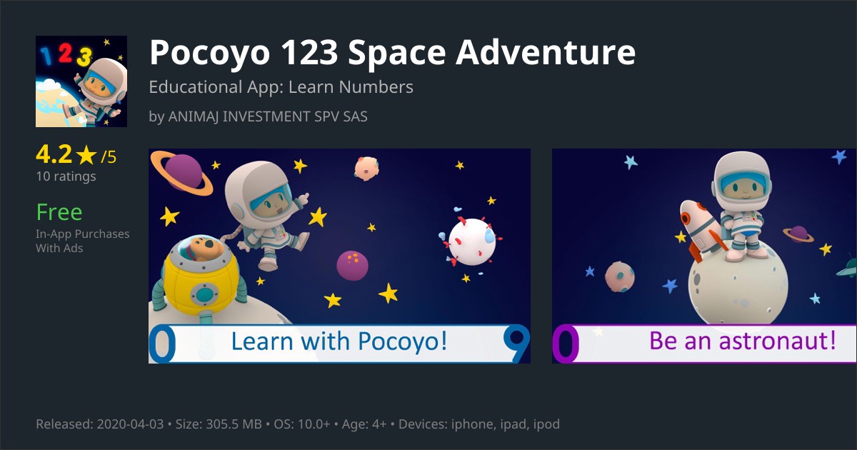 Pocoyo 123 Space Adventure Rewiews | Read user reviews of Pocoyo 123 ...