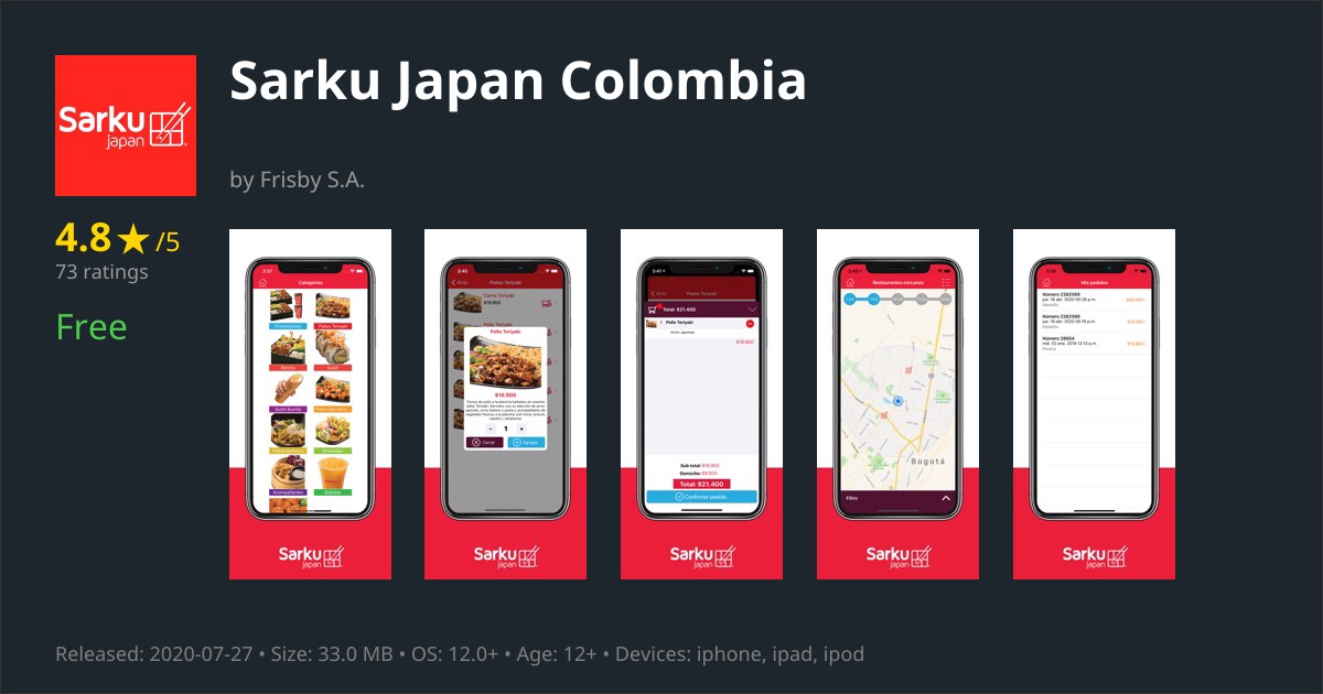Sarku Japan Colombia app