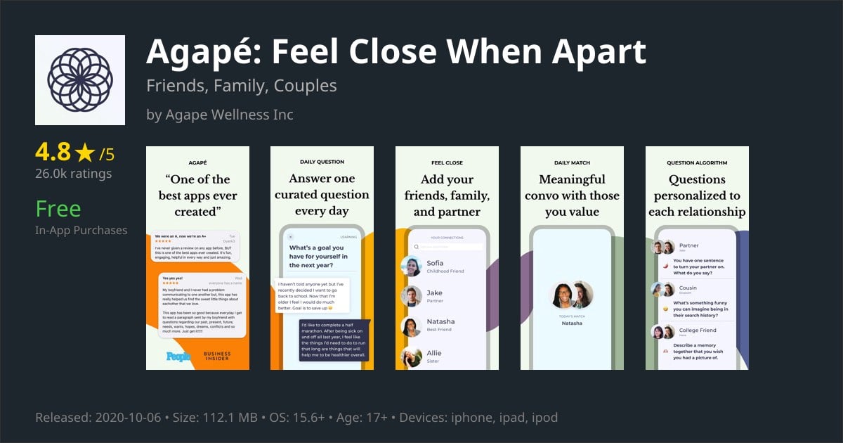 Agapé app for iPhone - Download