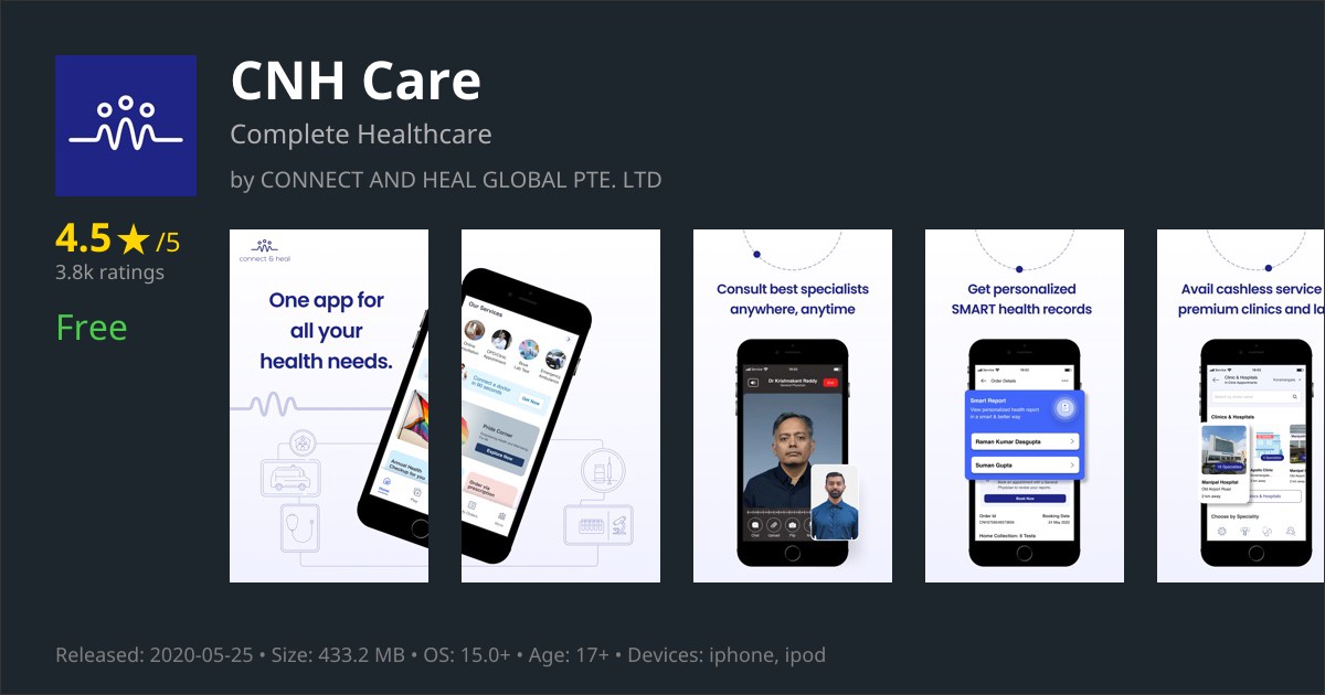 CNH Care - Virtual Doctor, Lab Tests, Medicine Delivery | AppsHunter