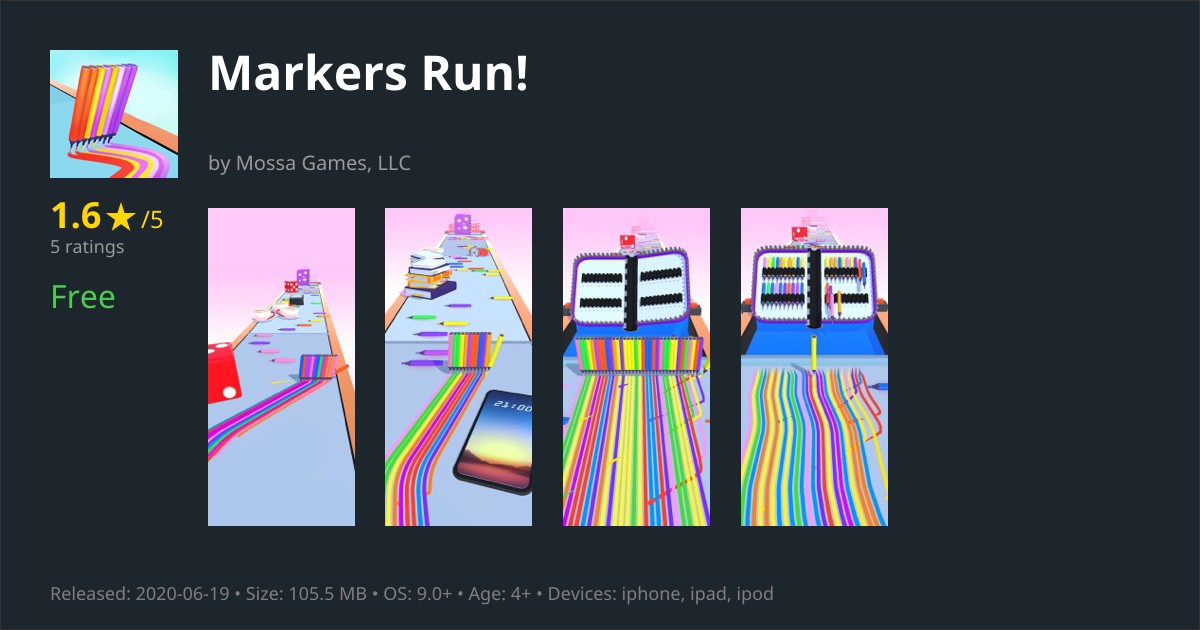 Markers Run! Game Reviews – Features, Alternatives & User Ratings