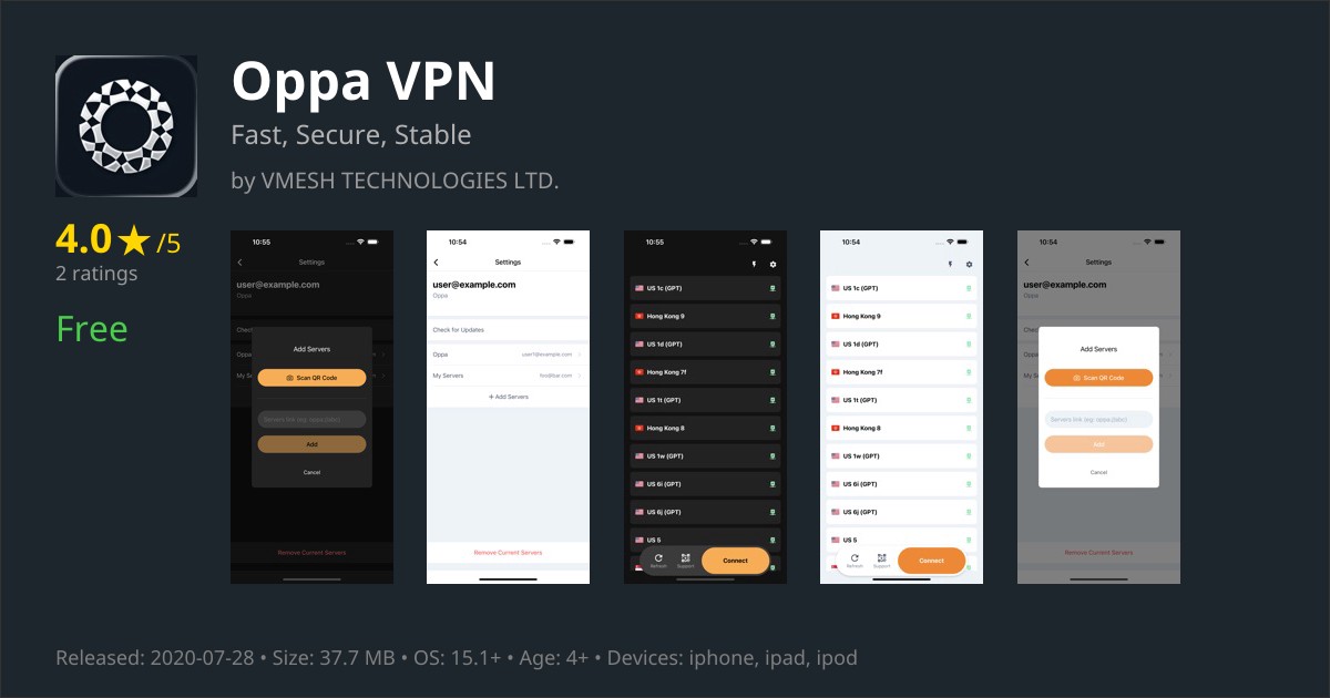 Oppa VPN app for iPhone — Download
