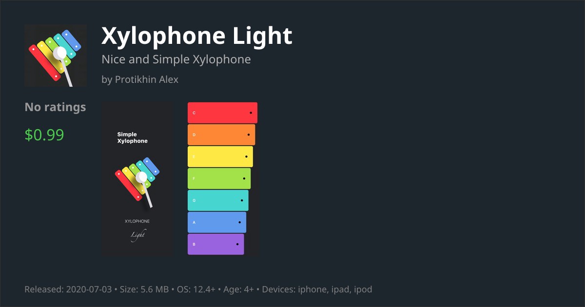 Xylophone Light App for iPhone - Download