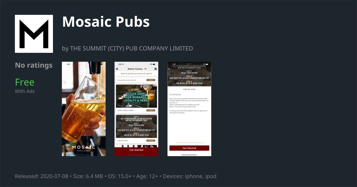 Mosaic Pubs App Reviews – Features, Alternatives & User Ratings