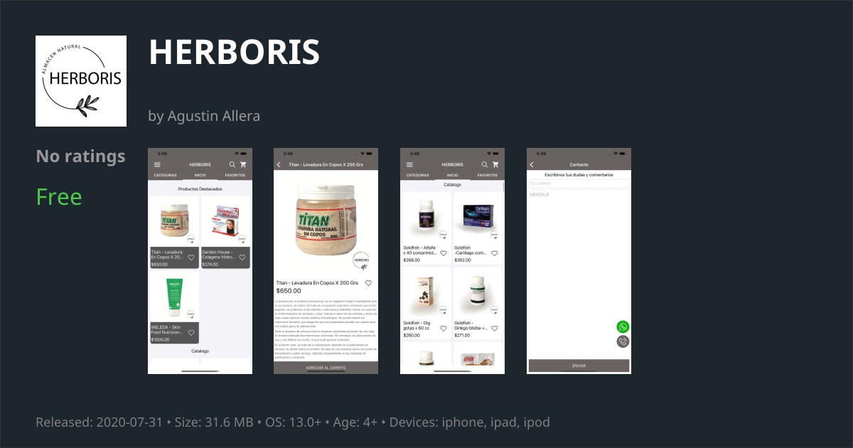 HERBORIS App Reviews – Features, Alternatives & User Ratings