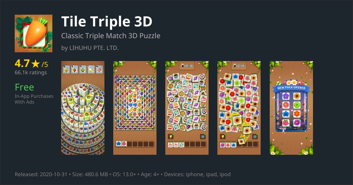 Tile Triple 3D Rewiews | Read user reviews of Tile Triple 3D